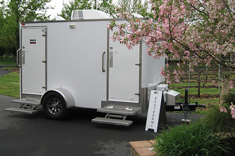 Luxury Restroom Trailers – ACE Portable Toilets & Septic Tank Pumping